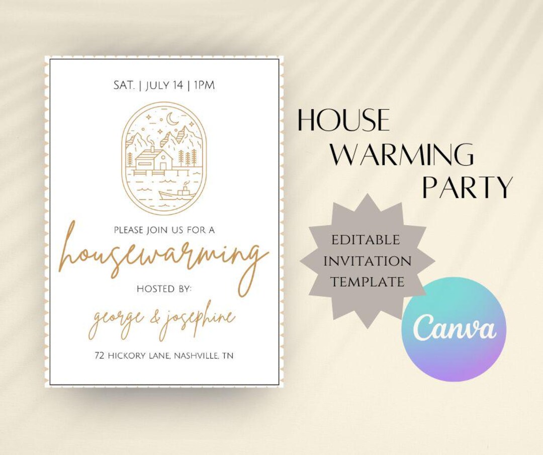 Editable House Warming Invitation, House Warming Party, Housewarming ...