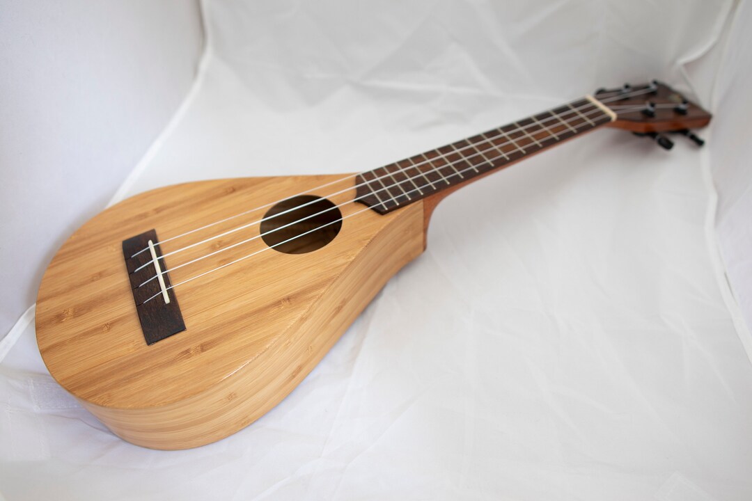 Ukulele Concerto Teardrop bamboo Concert, Hand-crafted, Hand-made ...