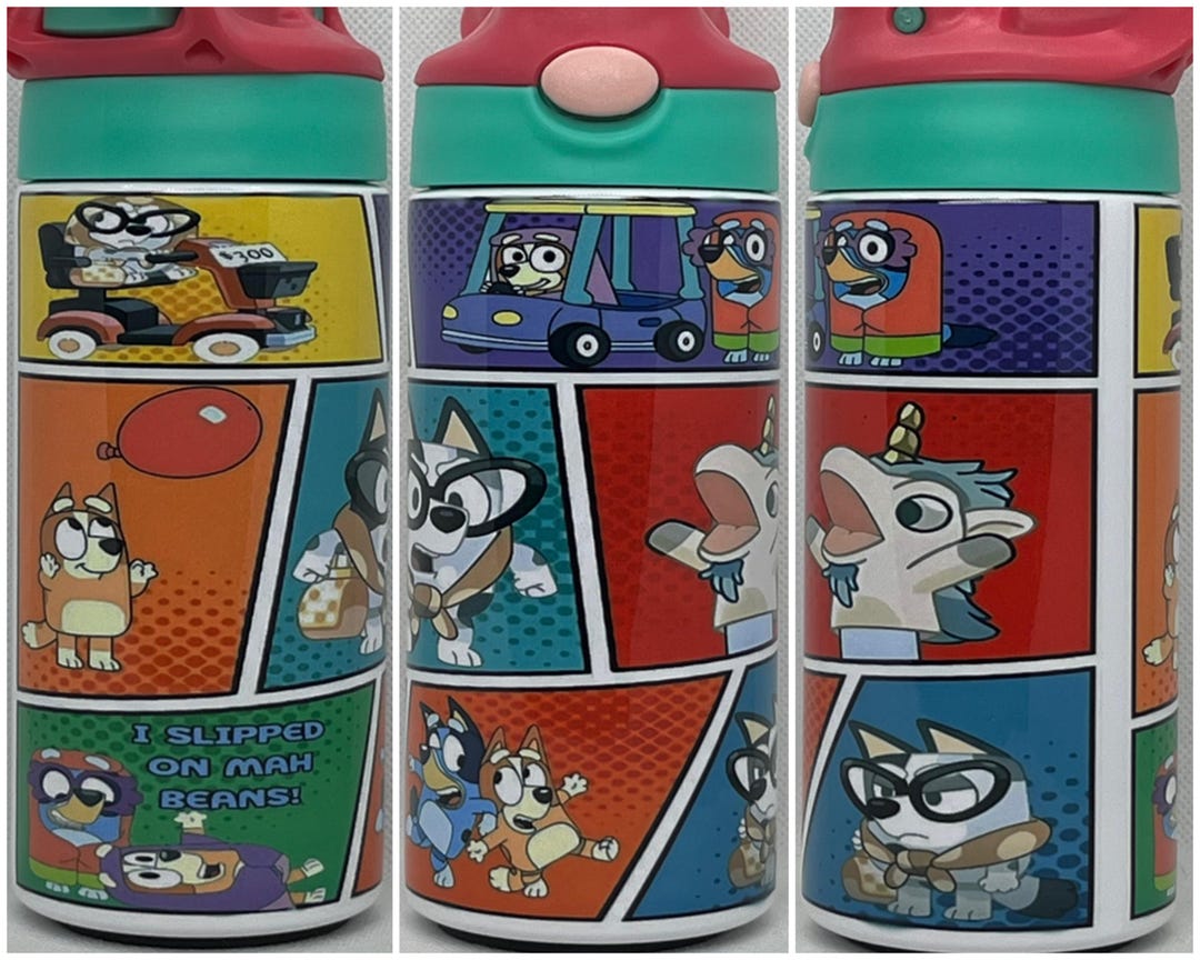 Bluey Comic Strip 12 Ounce Kids Tumbler ***please Review Description ...