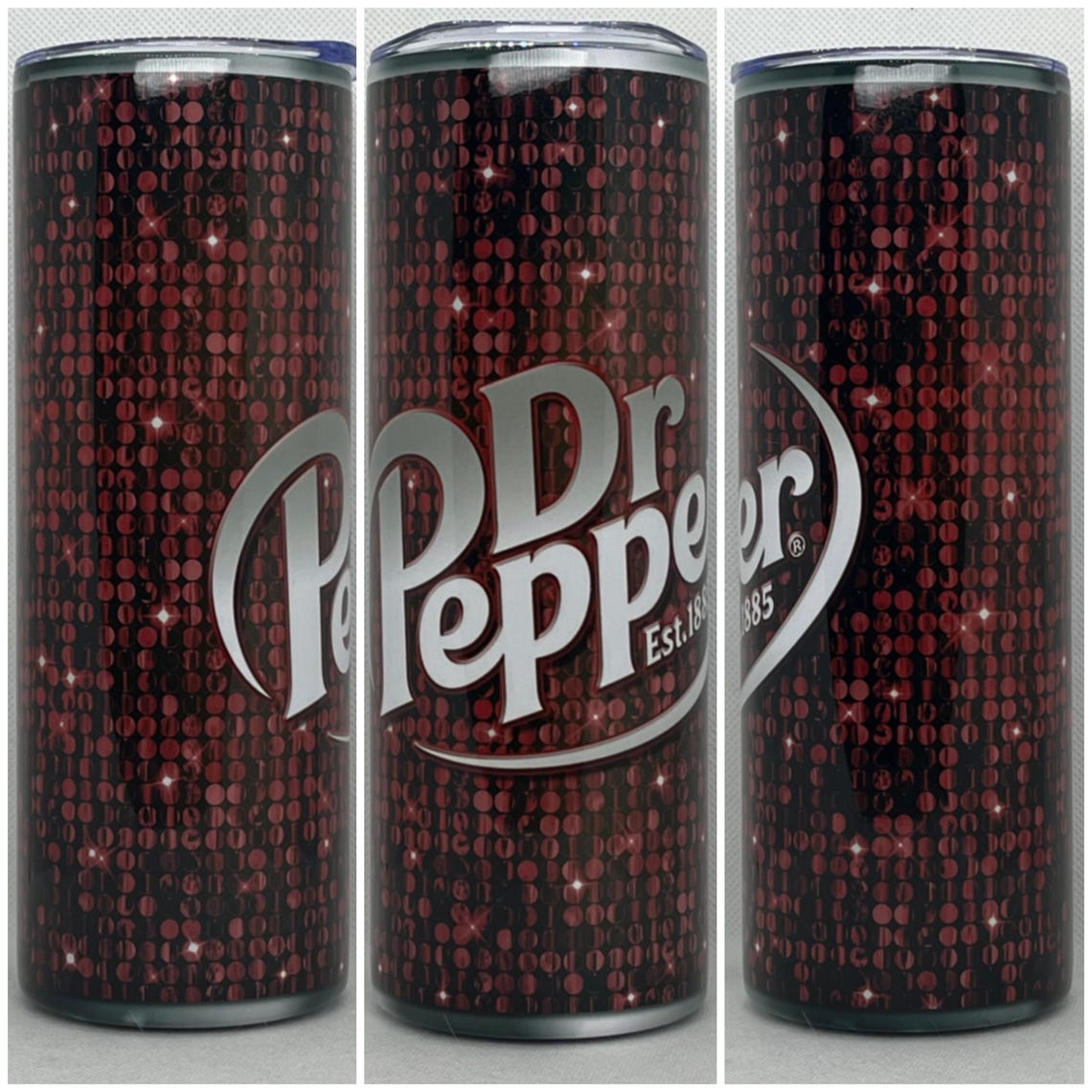 Dr. Pepper Sparkly 20 Ounce Tumbler - Etsy