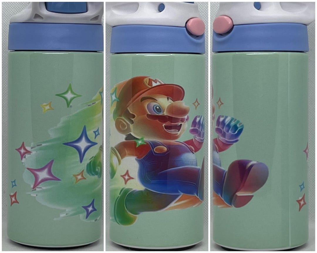 Mario 12 Ounce Kids Tumbler ***please Review Description Section Prior ...