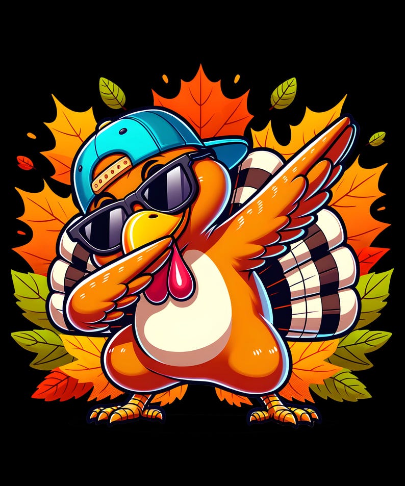 Twerky Sublimation Shirt Png, Twerky Turkey Png, Thanksgiving Png ...