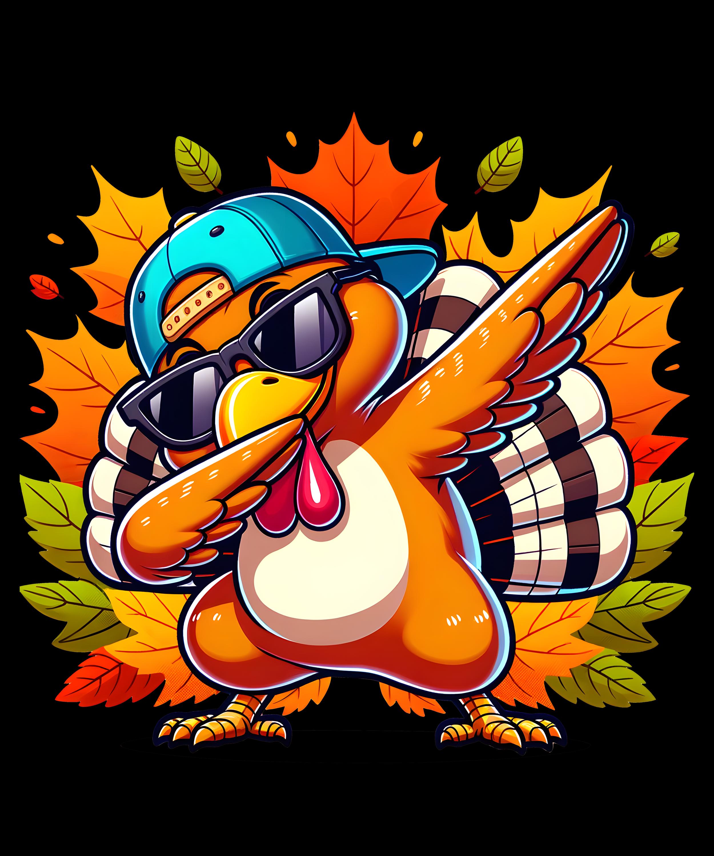 Twerky Sublimation Shirt Png, Twerky Turkey Png, Thanksgiving Png ...