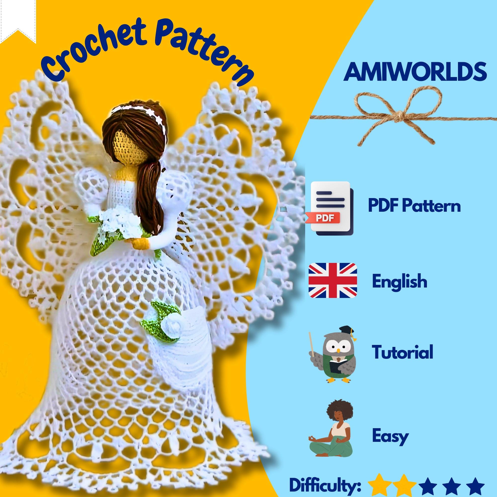 Angel Amigurumi Crochet Pattern PDF Crochet Pattern Angel Crochet ...