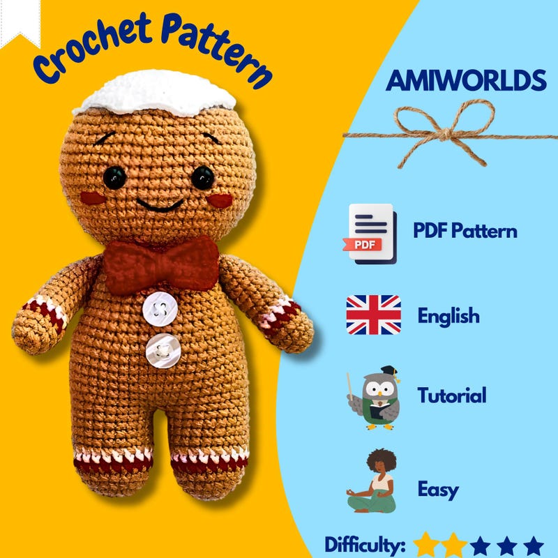 Gingerbread Pattern - Etsy