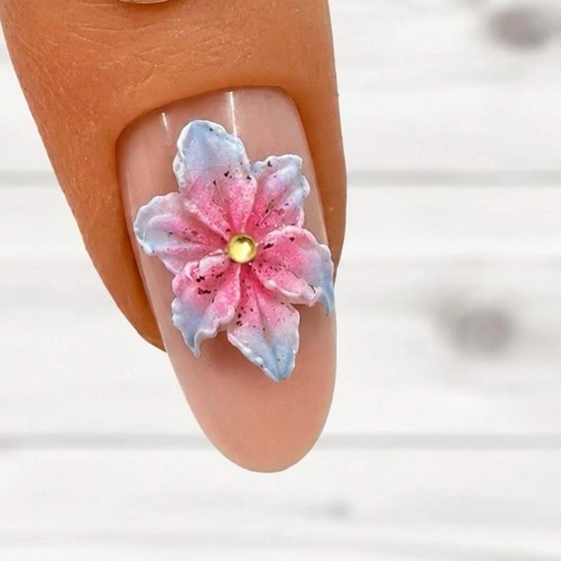 Nail Flowers 3d Sticker - Etsy