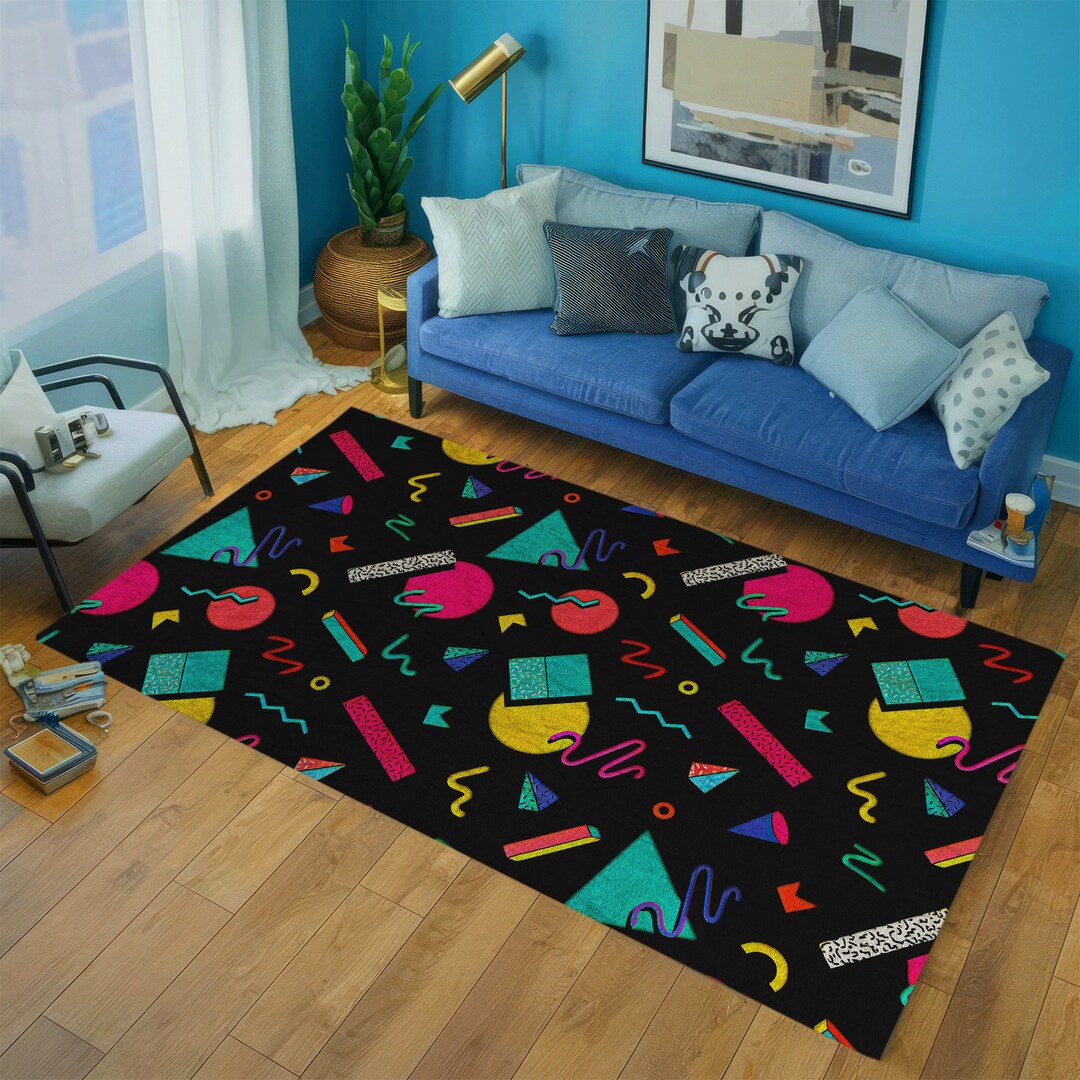 Arcade Rug, Arcade Room Decor, Retro Arcade Rug, 90s Arcade Decor ...