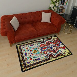 Ethnic Pattern Rug, Mexican Rug, Living Room Rug, Moroccan Ethnic Rug ...