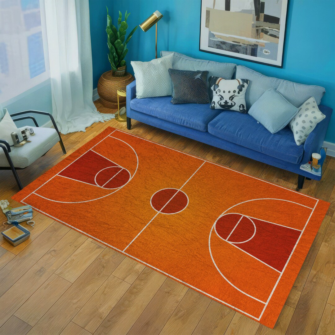 Basketball Court Rug, Basketball Rug,field Rug, Sport Rug, Area Rug ...