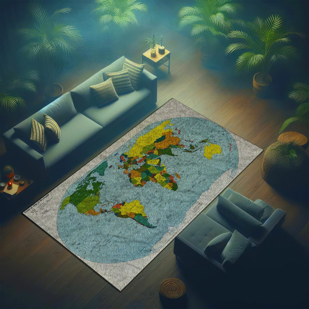 World Map Rug,maps Rug,cool World Map Carpet ,popular Map Carpet for ...
