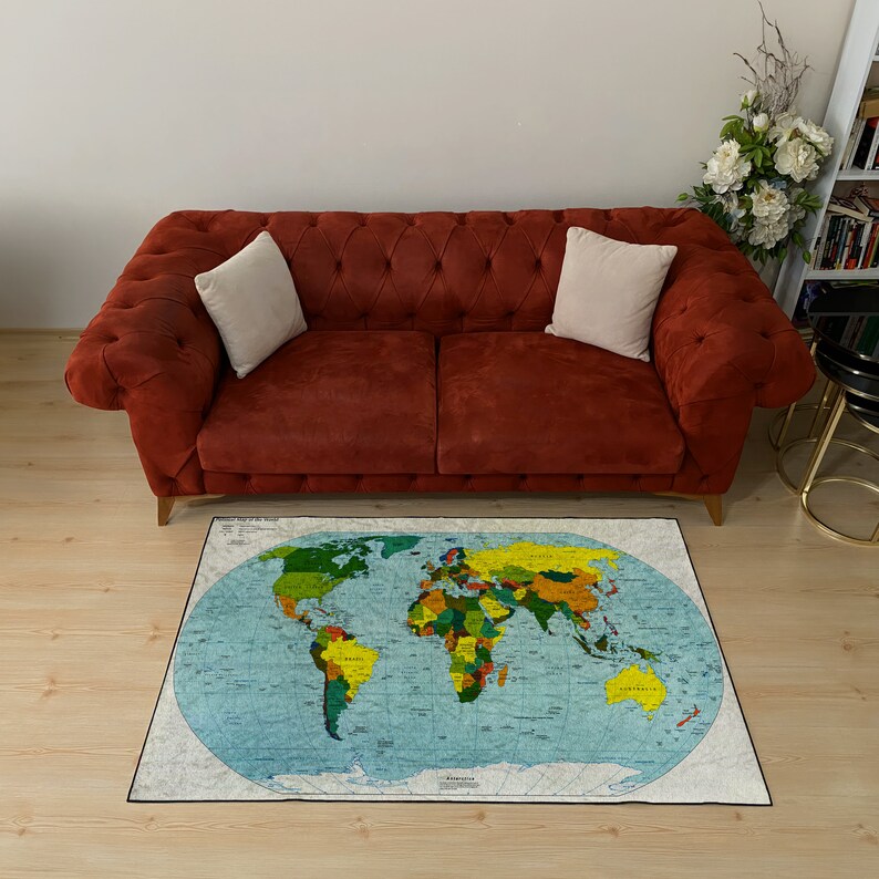 World Map Rug,maps Rug,cool World Map Carpet ,popular Map Carpet for ...