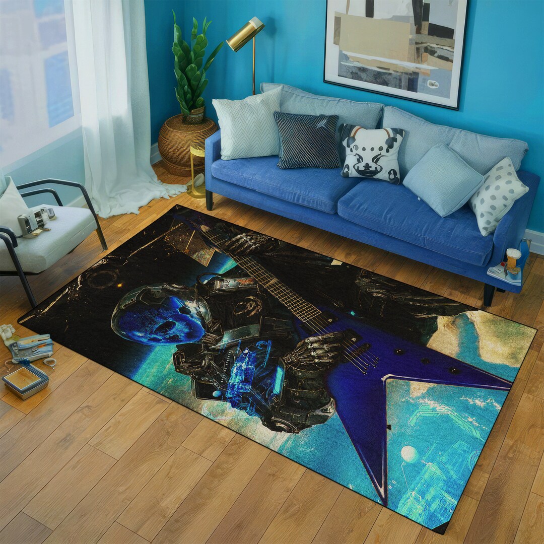 Arcade Carpet, Colorful Trippy Area Rug, 80s 90s Accent Floor Mat, Game ...