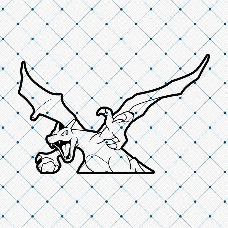 Charizard SVG EPS PNG, Charizard Svg, Pokemon Svg, Video Game Svg ...