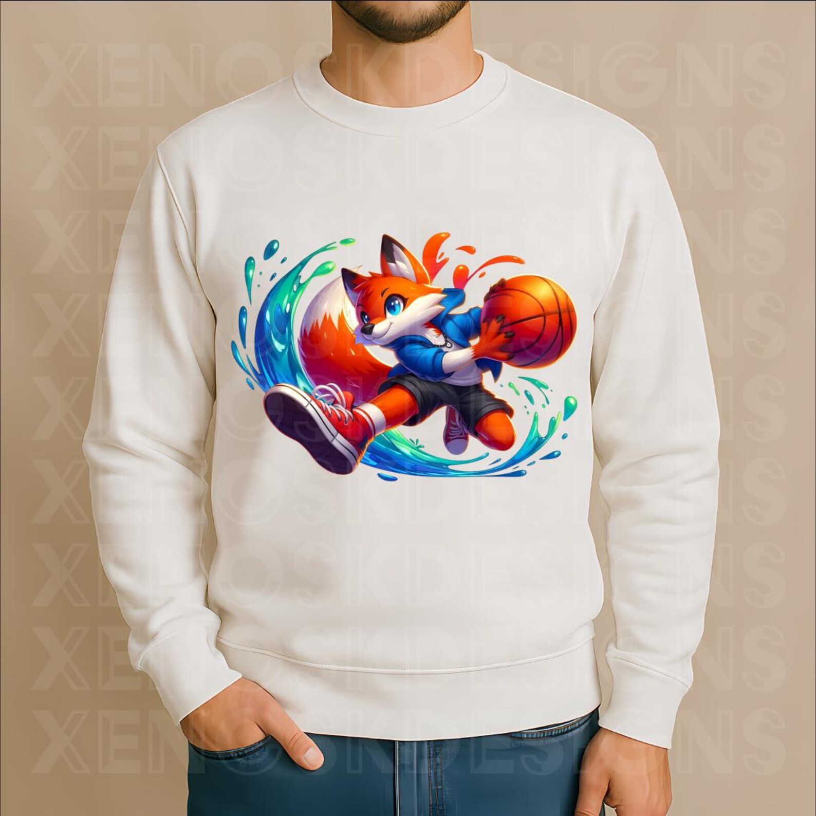 Fox Basketball Clipart: Animal Sports PNG (digital Download) - Etsy
