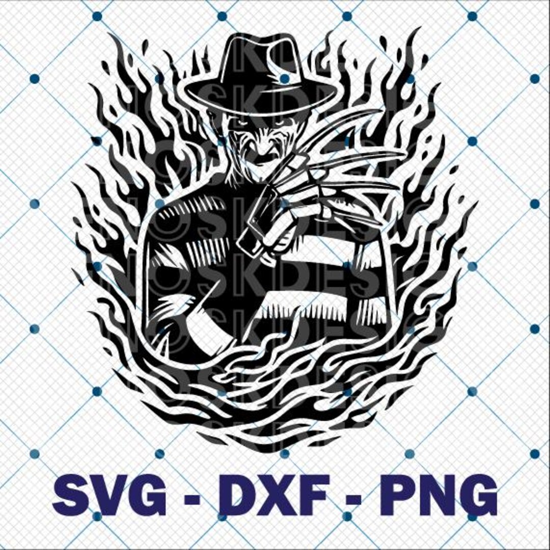 Horror Killer SVG, Creepy Halloween Design, Killer Clipart, Scary ...
