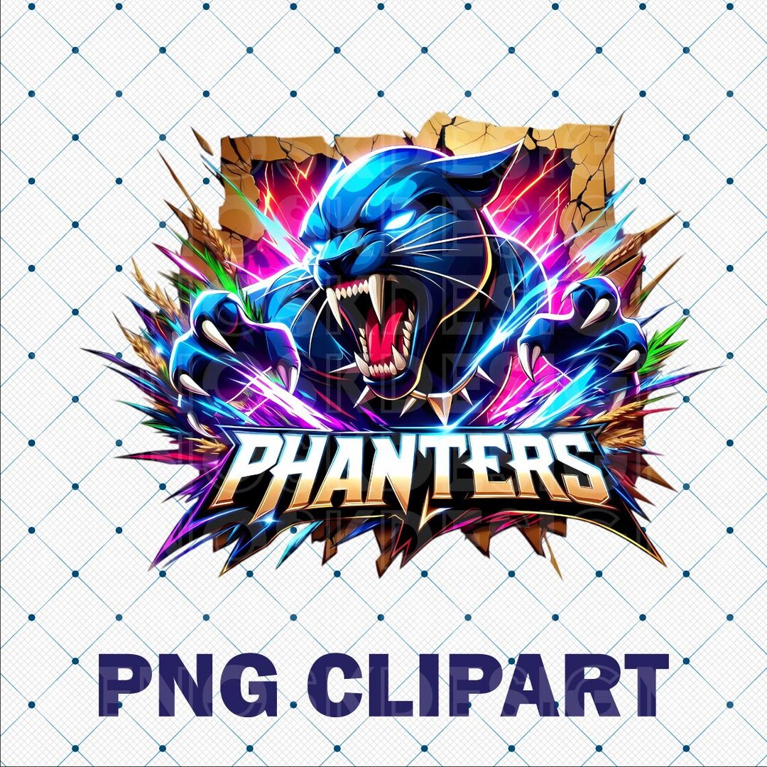 Phanters Mascot PNG: School Spirit Design (digital Download) - Etsy