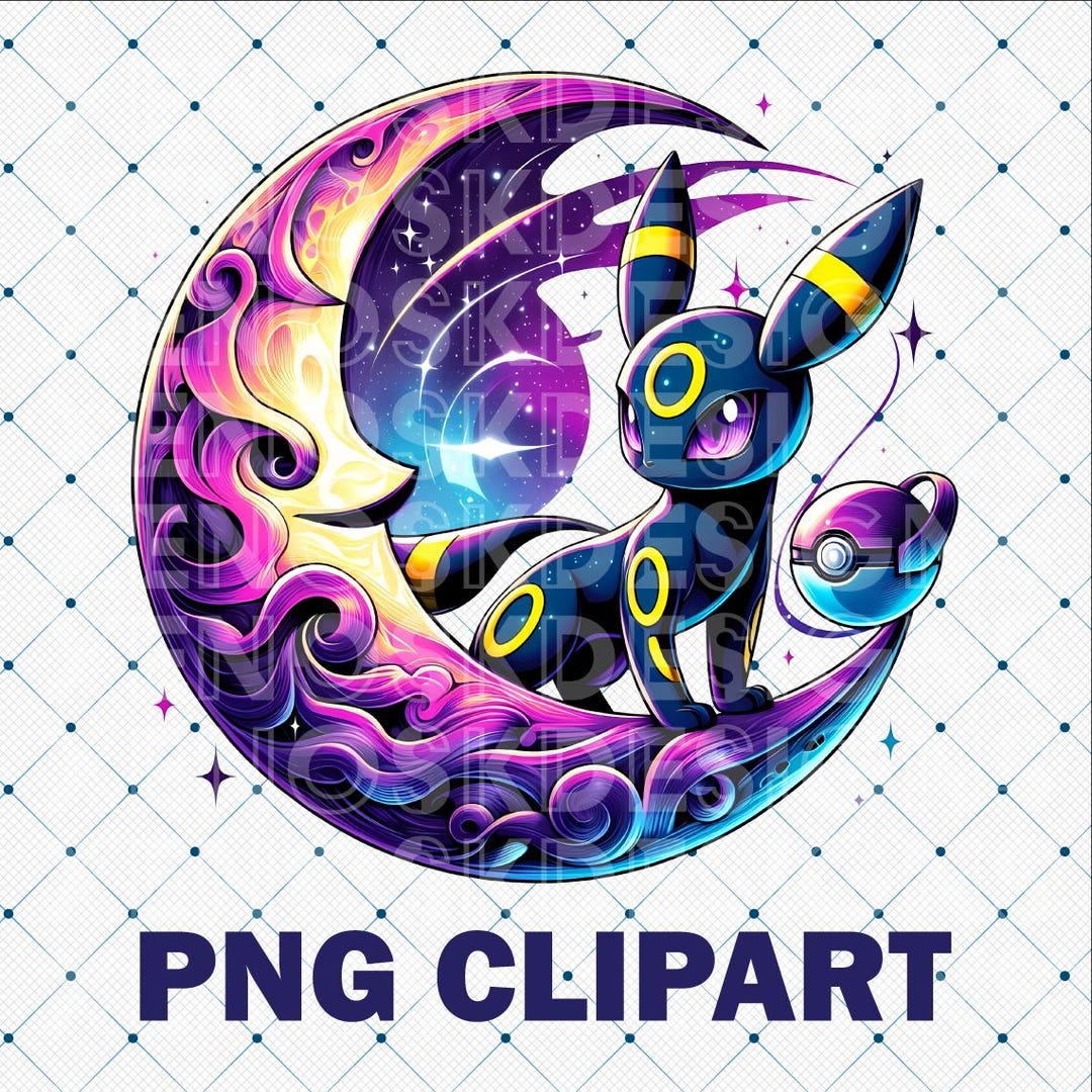 Umbreon Clipart, Umbreon Png, Umbreon Digital Download, Umbreon ...