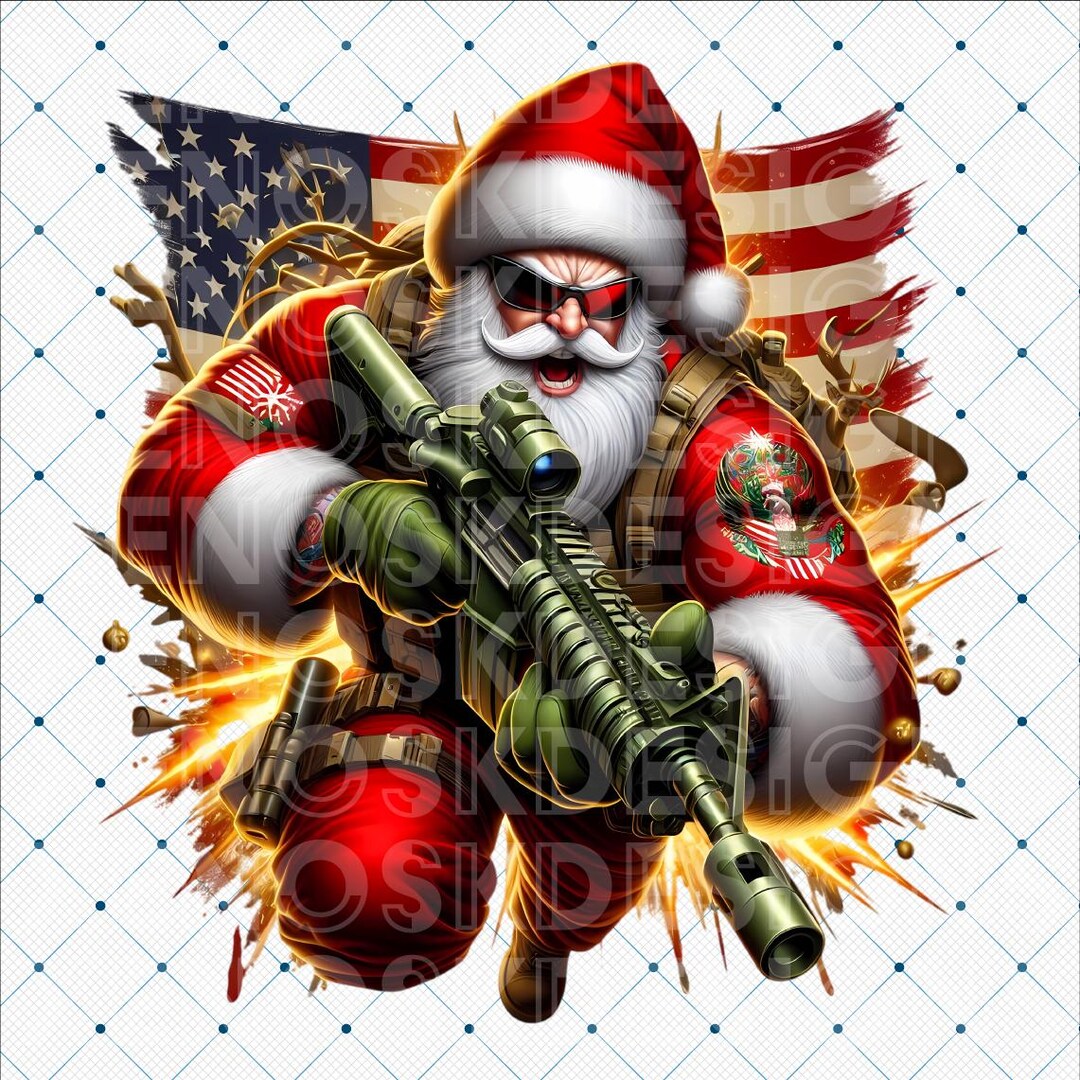 US Military Santa Claus PNG: Soldier Christmas Graphic (4096x4096 Px ...