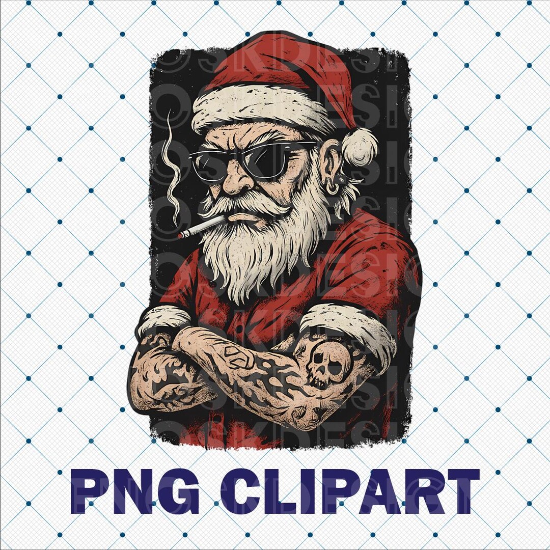 Bad Santa PNG Clipart: Funny Holiday Image (digital Download) - Etsy ...