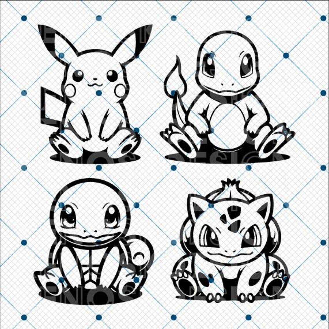 Pokemon svg, contorno de pokemon svg, inicio de pokemon svg, paquete de ...
