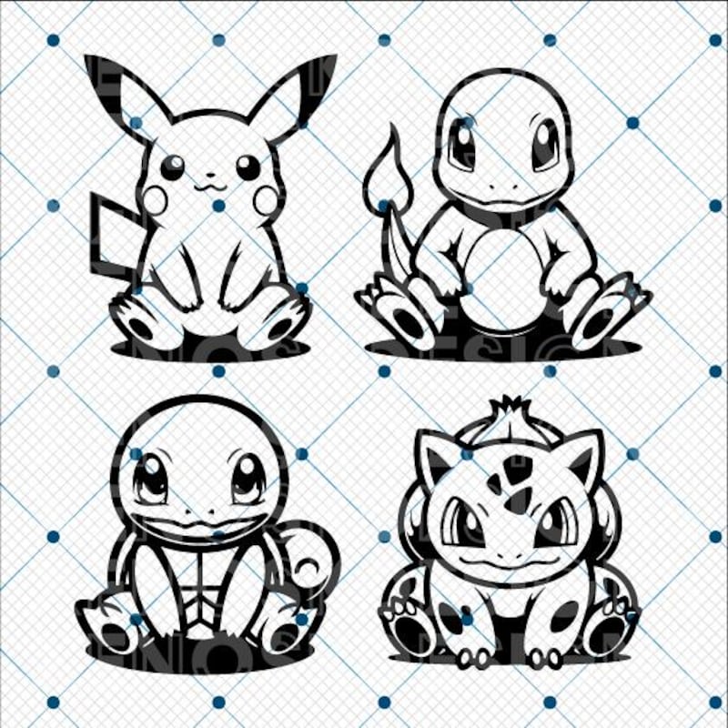 Pokemons Svg - Etsy