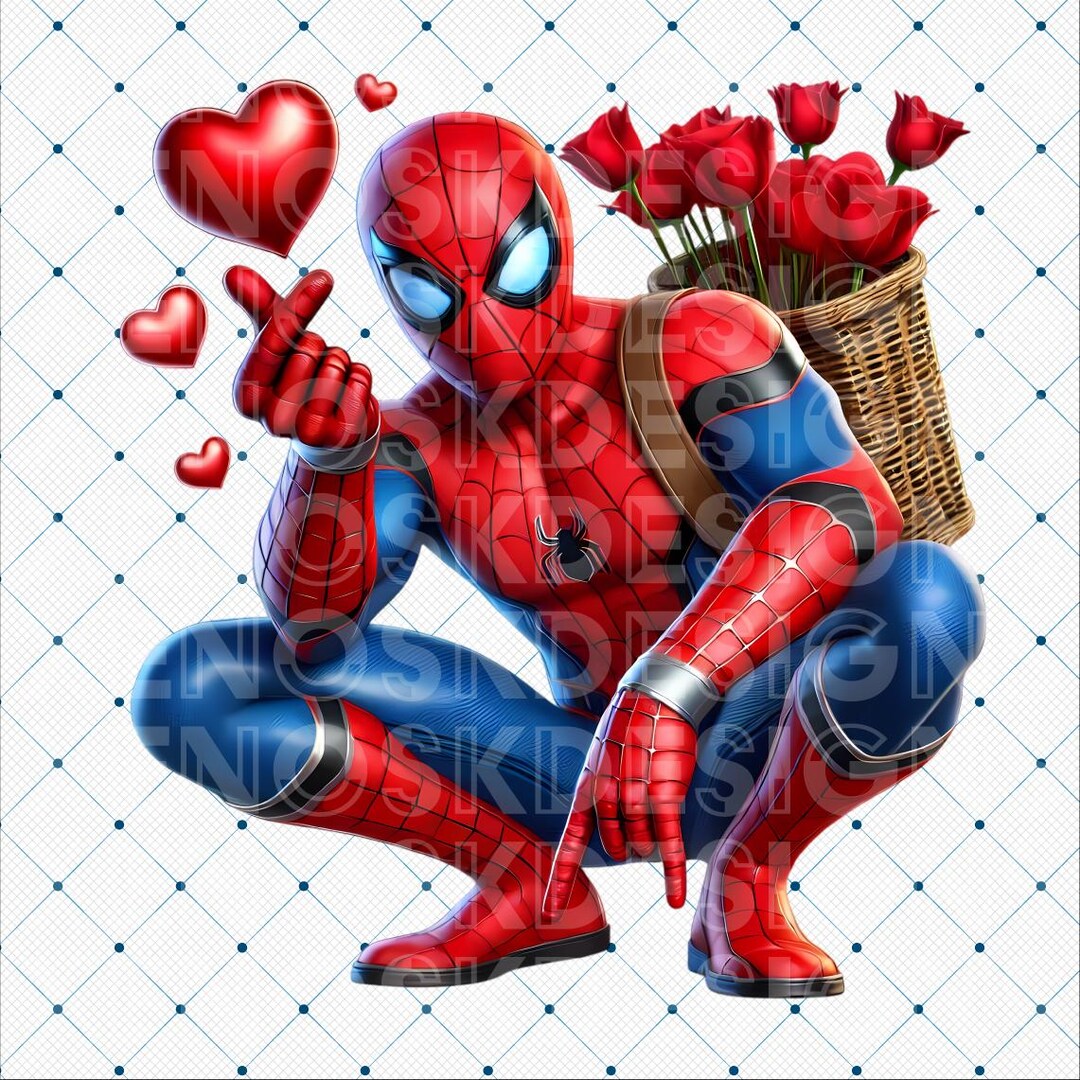 Valentine Superhero PNG, Love Superhero Clipart, Romantic Hero Digital ...