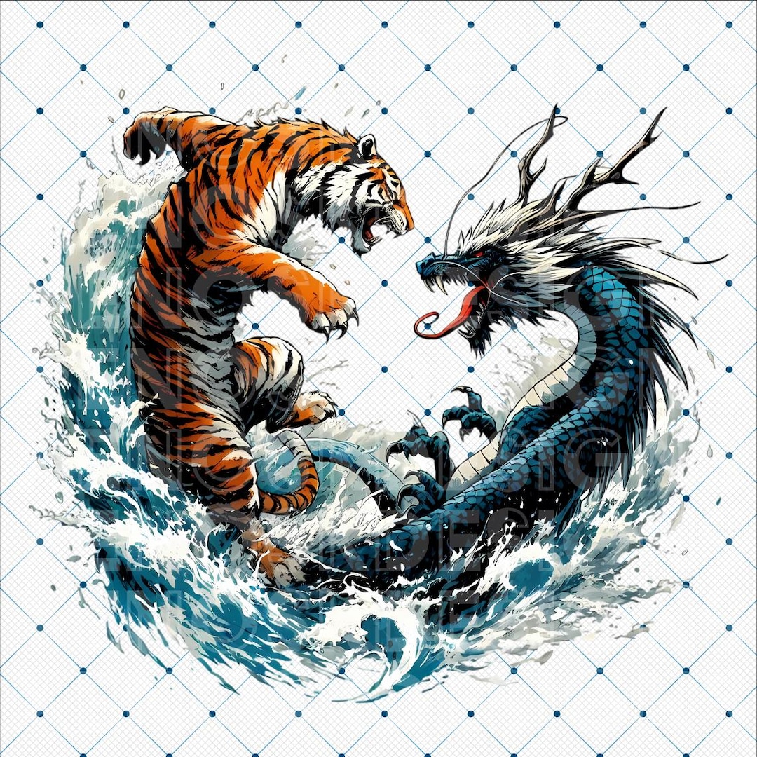 Tiger Dragon PNG Clipart, Asian Animal Clip Art, Digital Illustration ...