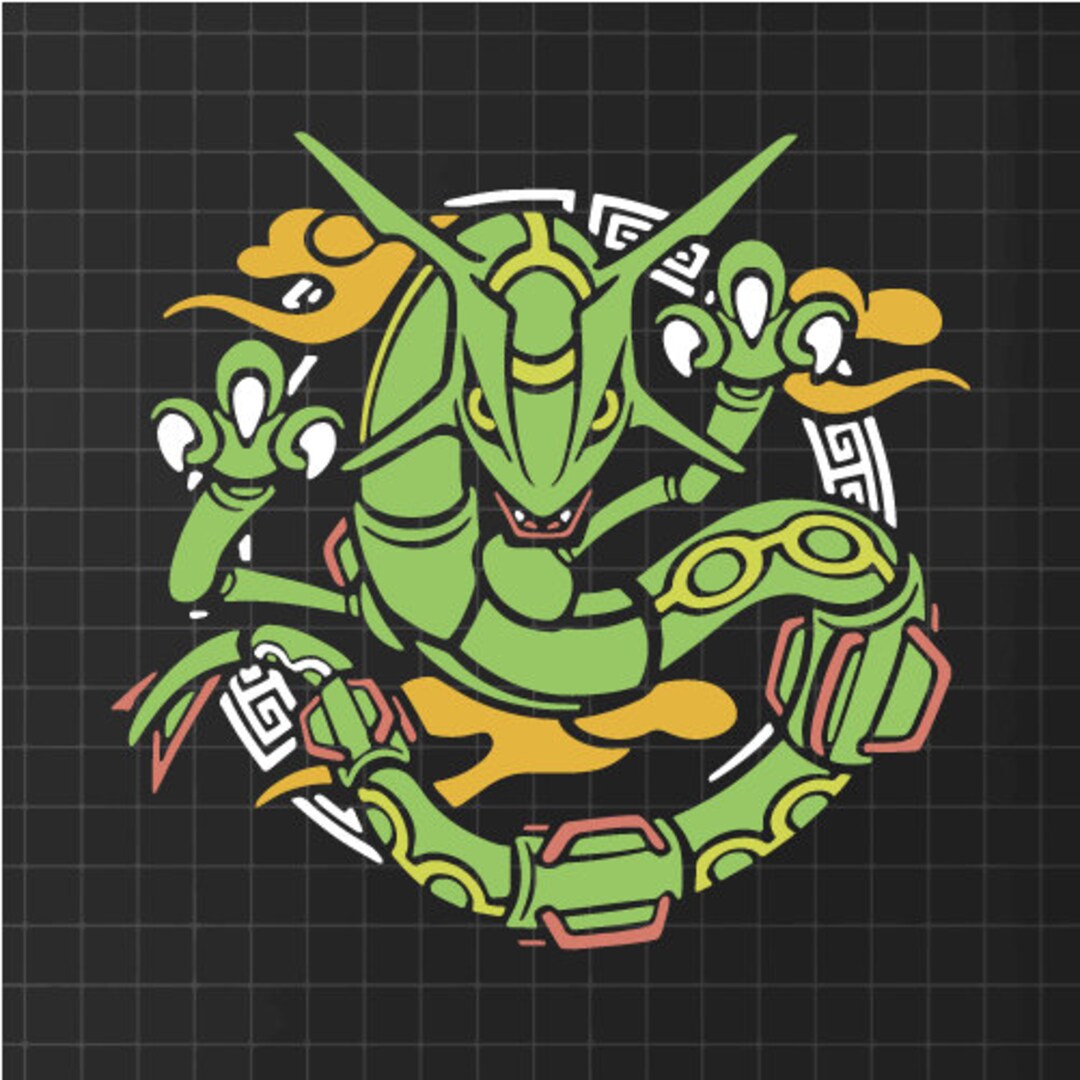 Pokemon Rayquaza SVG EPS PNG, Pokemon Svg, Rayquaza Svg, Pokemon T ...