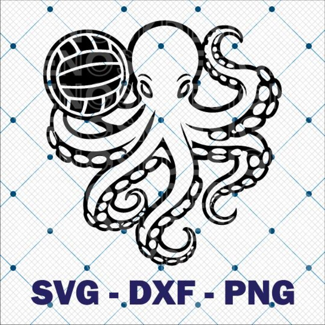 Volleyball Octopus SVG: Sports Clipart (digital Download) - Etsy