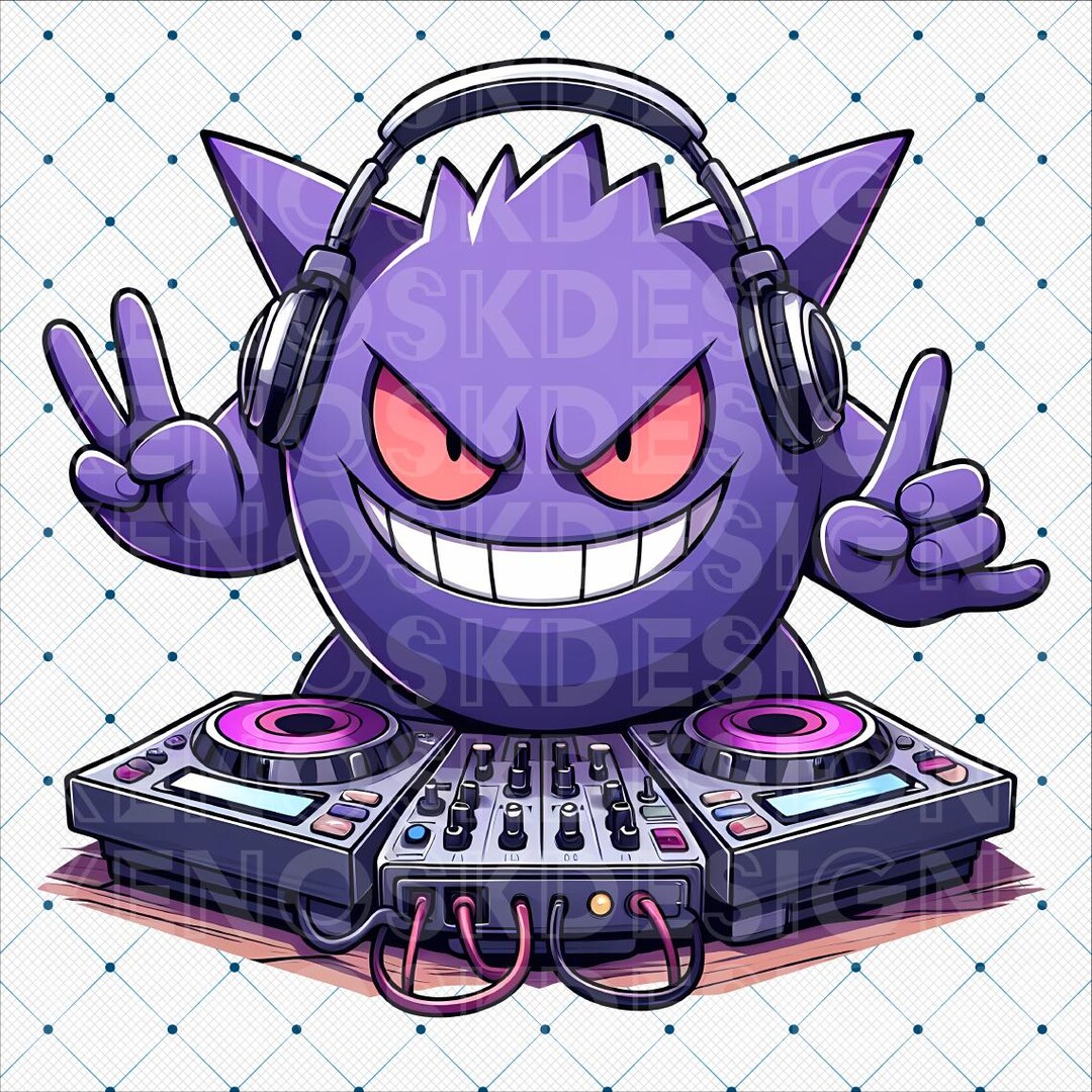 DJ Gengar PNG, Gengar Png, Gengar Clipart,gengar Digital Download ...