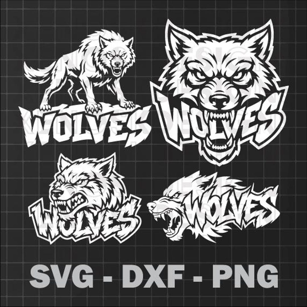 Wolf Mascot SVG - Wolves Sports Logo - Team Wolves Clipart - Wild ...