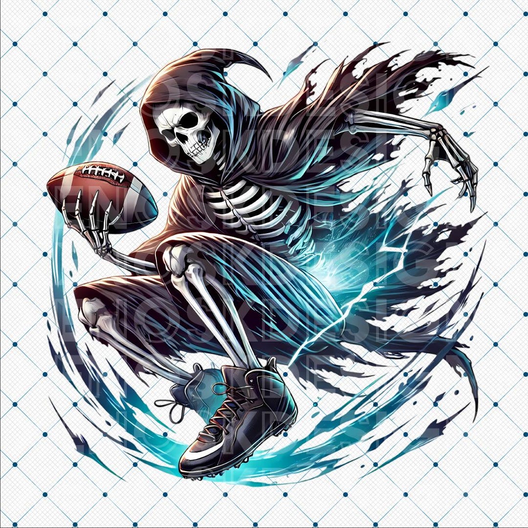 Grim Reaper Football Png, Sports Decal Graphic, Football Team Logo ...