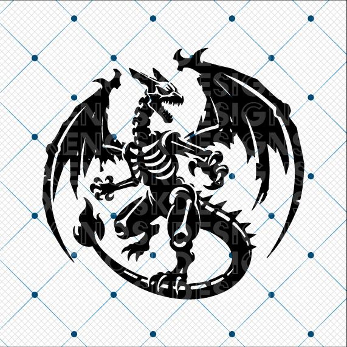 Skeleton Charizard Svg, Charizard Svg, Charizard Dxf, Charizard Eps ...