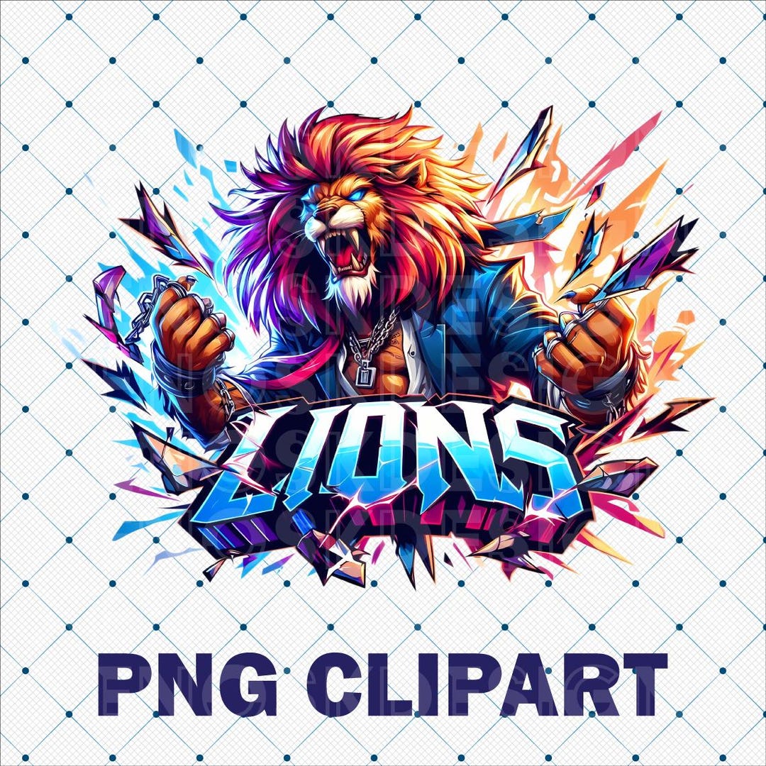 Lions Mascot PNG: Sports Team Clipart (digital Download) - Etsy Australia