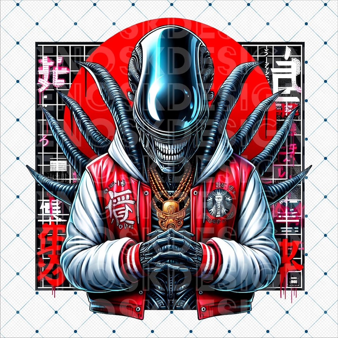 Hip Hop Alien PNG: Urban Art Download - Etsy