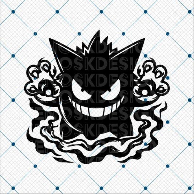 Gengar Svg - Etsy
