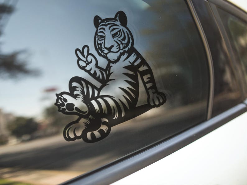 Funny Tiger SVG Design: Animal Print Clipart (digital Download) - Etsy