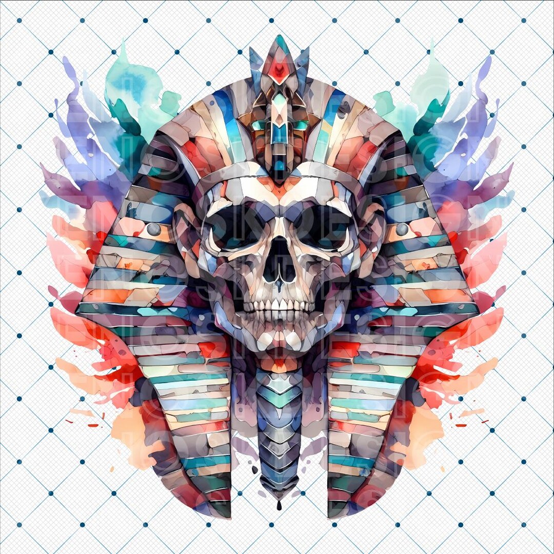 Sphinx Skull PNG Digital Download, Egyptian Skull Clipart, Printable ...