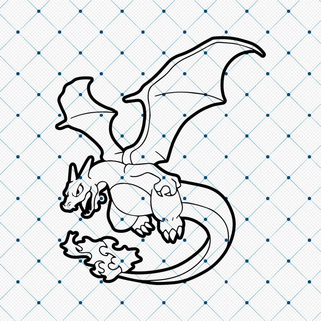 Charizard SVG EPS PNG, Charizard Svg, Pokemon Svg, Video Game Svg ...
