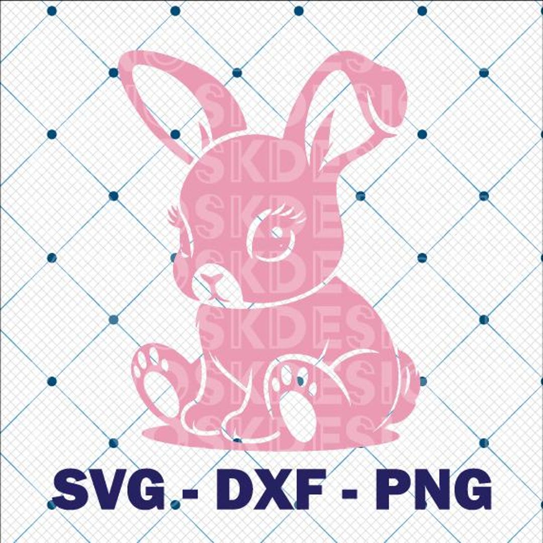 Baby Rabbit SVG DXF PNG, Rabbit Svg, Cute Baby Rabbit, Rabbit Baby ...