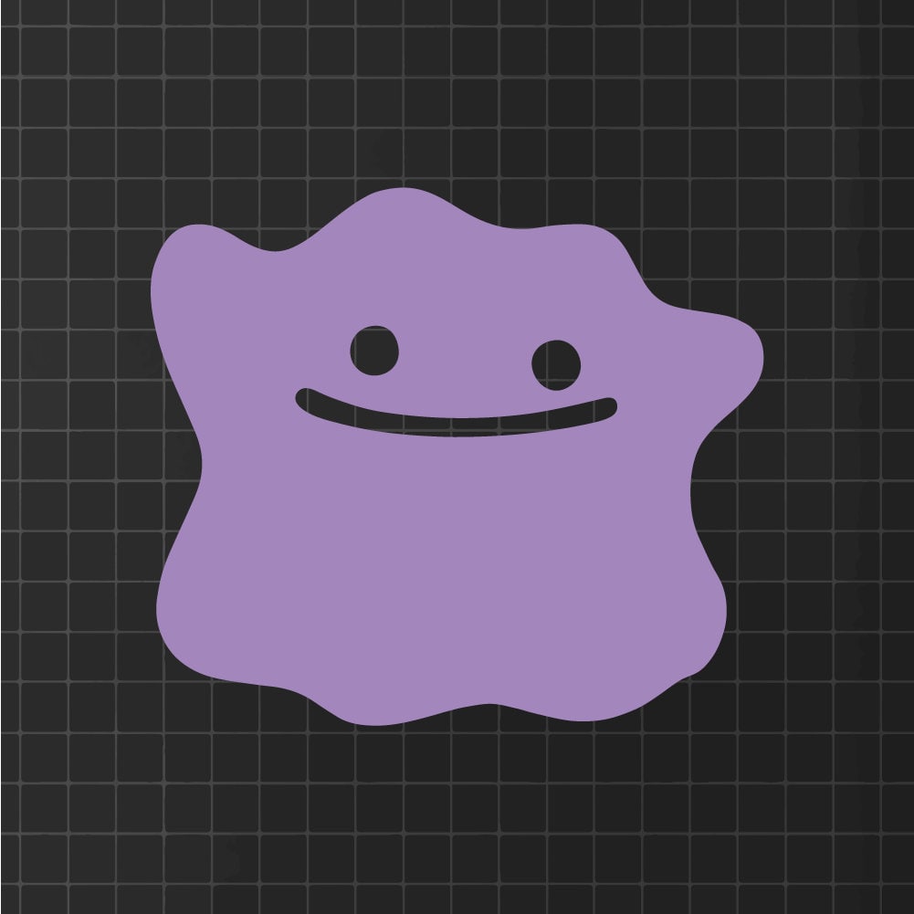 Pokemon SVG EPS PNG, Pokemon Ditto Svg, Pokemon Svg, Pokemon Design ...