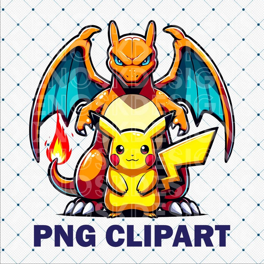 Pikachu and Charizard PNG, Pikachu Png, Pikachu Clipart, Pikachu ...