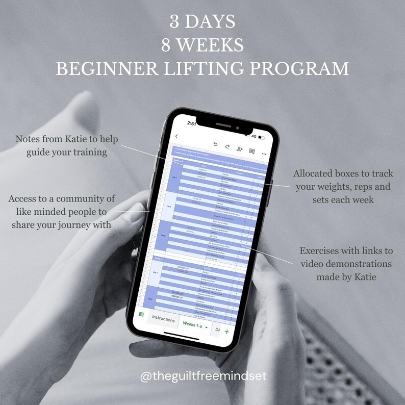 Beginner Lifting Program - Etsy