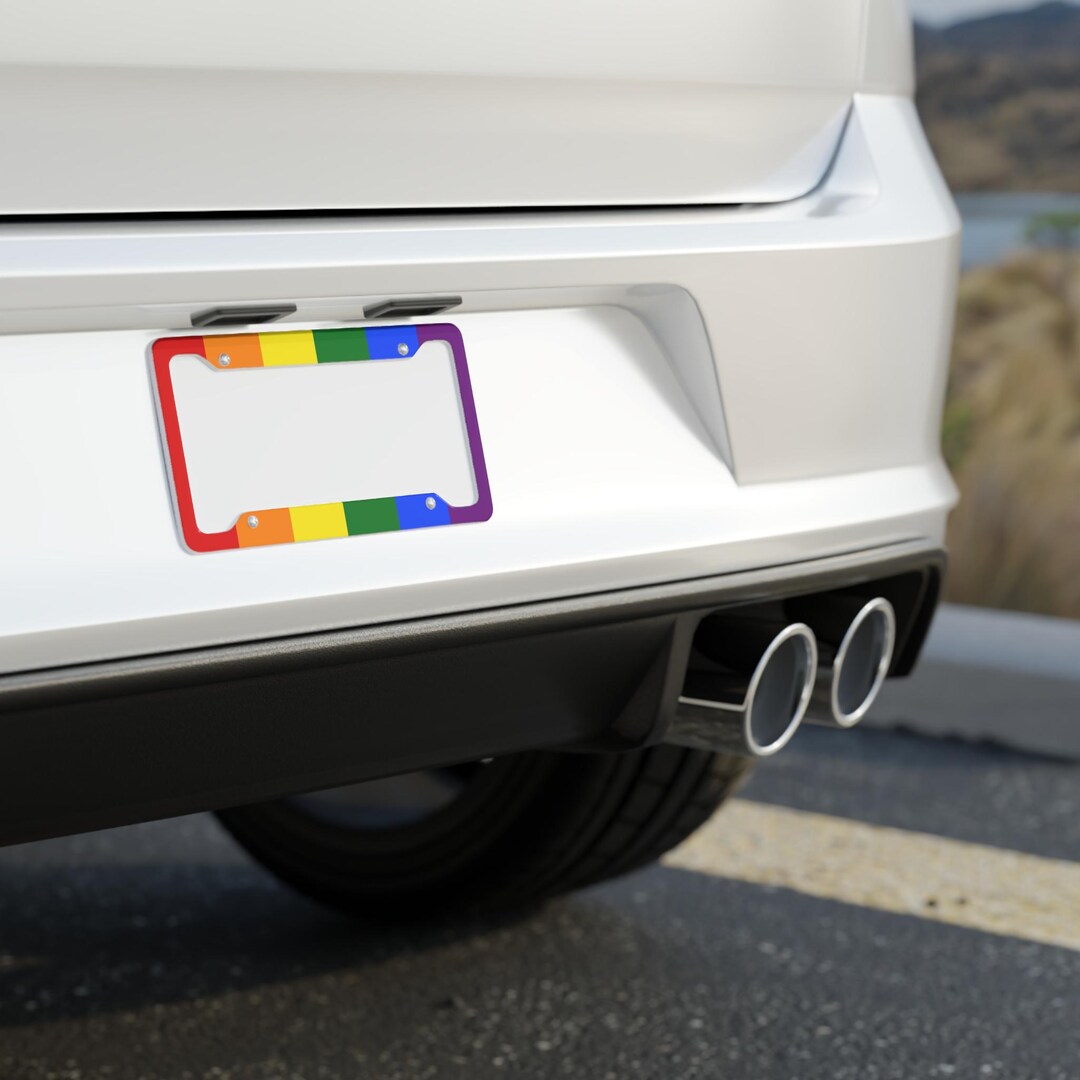 LGBTQ License Plate Frame | License Plate | Car Accessory - Etsy