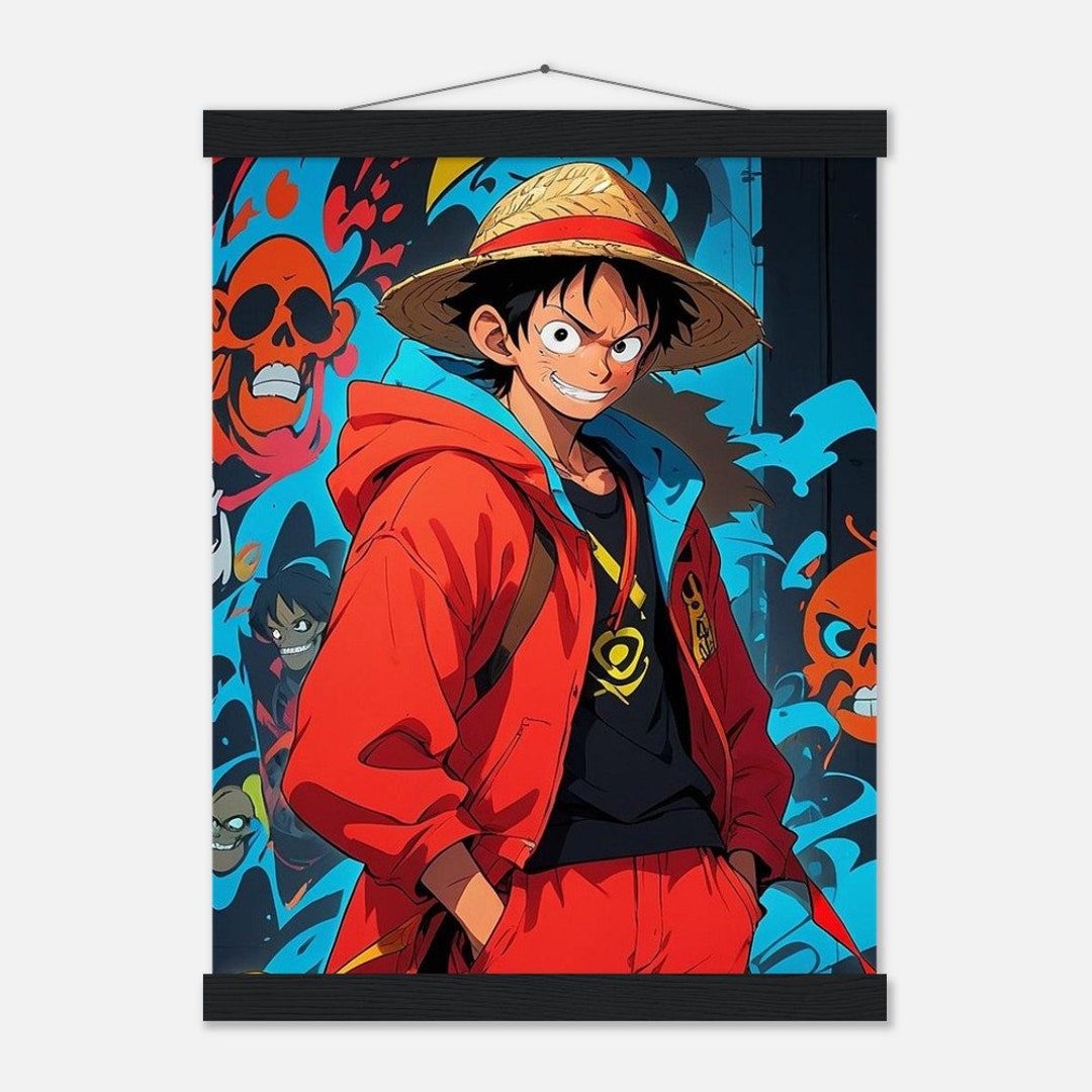 A Monkey D. Luffy Poster With Hanger - Etsy