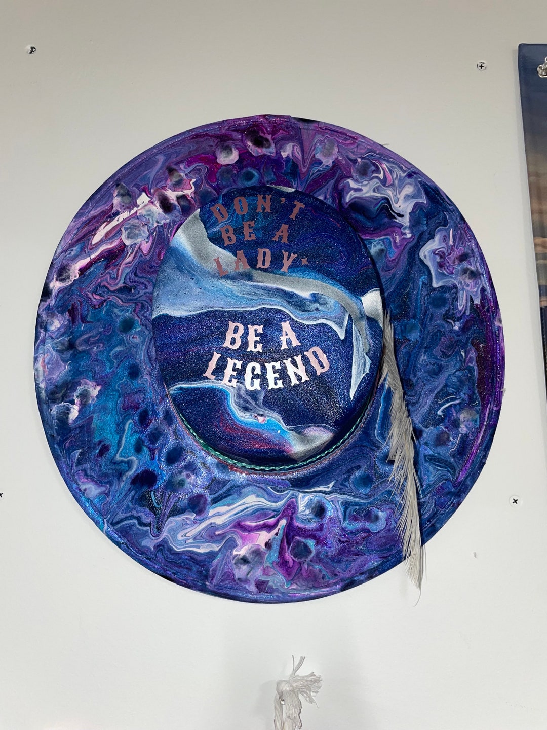 Stevie Nicks Vibe Handpainted Hat Wall Hanging - Etsy