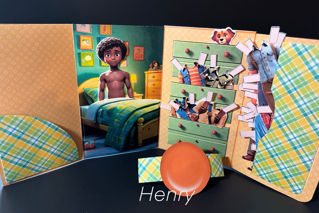 Henry Paper Doll Set With Folio - Etsy
