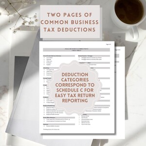 Business Tax Deductions Cheat Sheet, Printable Tax Deductions Small ...