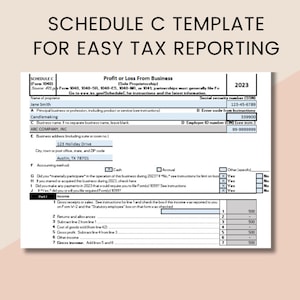 Small Business Bookkeeping and Tax Spreadsheet, Daily Monthly Annual ...