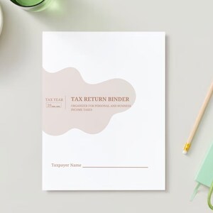 Tax Season Binder: Personal & Business Printable Organizer (PDF) - Etsy